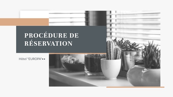 Procédure de réservation | Genially