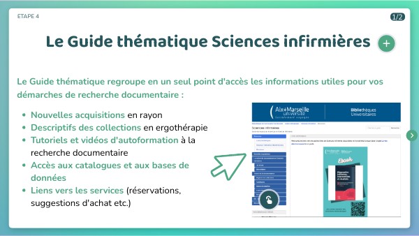 Master Santé Sc. Inf - Guide thématique Sciences infirmières | Genially