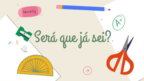 Será que já sei?