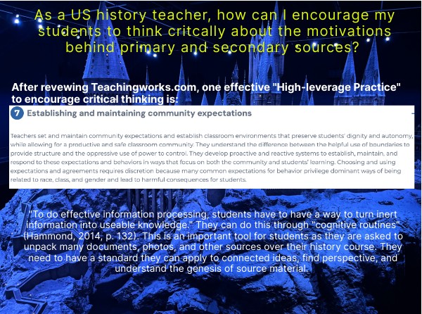 Critical Thinking in History | Genially