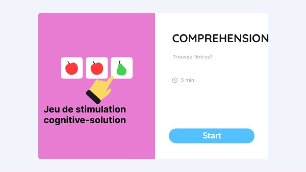 solution- Jeu de stimulation cognitive | Genially