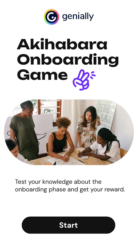 Akihabara Onboarding Game Mobile | Genially