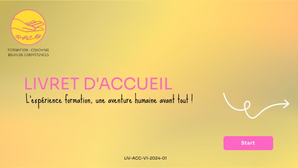 Livret d'accueil PAC RH | Genially