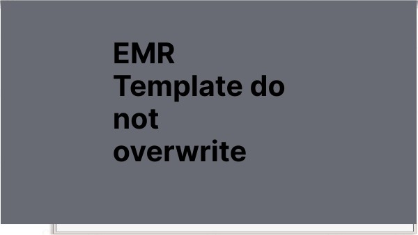 Actually Official EMR (do not edit)