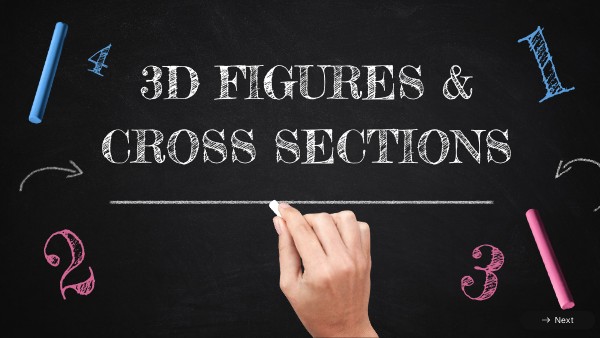 3D Cross Sections and Surface Area