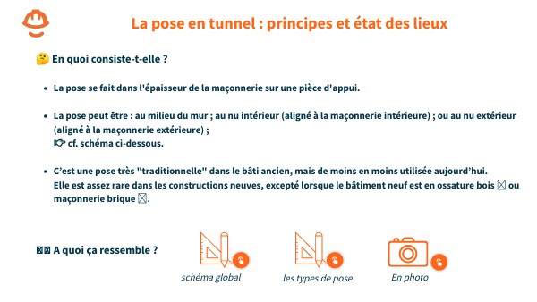 Zold CRE - 3. La pose en tunnel : principes et état des lieux | Genially