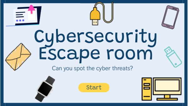Activity 3.1 :Cybersecurity Escape Room Cover | Genially