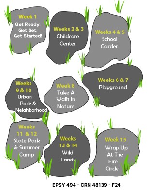 Navigation Stepping Stones - 48139 EPSY494 F24