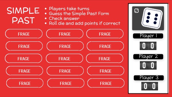 GUESS THE SIMPLE PAST FORM