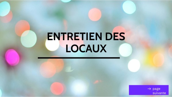 SEGPA entretien des locaux | Genially