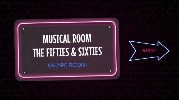 Musical Escape Room of the 50s and 60s