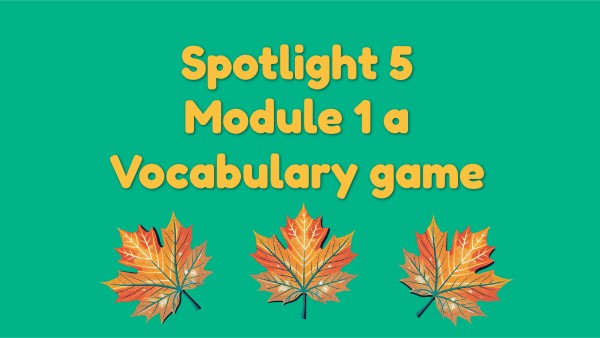 SP5_Mod 1a - vocabulary | Genially