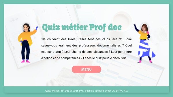 Quiz métier prof doc | Genially