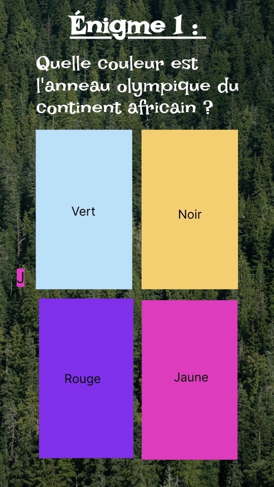 énigme 1 groupe 2 forêt