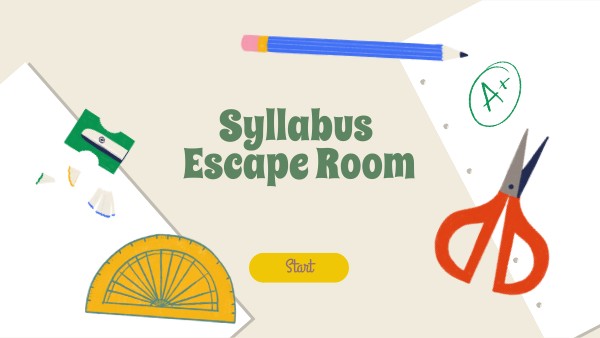 Syllabus Escape Room | Genially