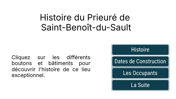 Le Prieuré de Saint Benoit - une histoire