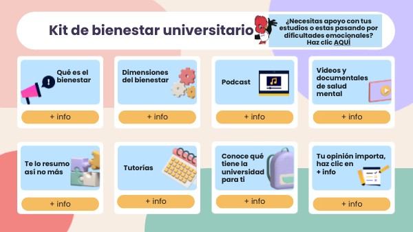 Kit de bienestar universitario 2025-2 | Genially