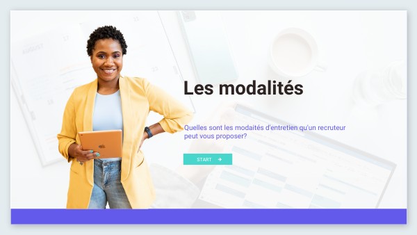 Quiz modalités d'entretien | Genially