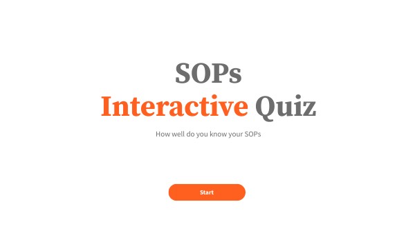 SOP Quiz