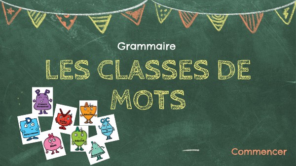 Grammaire : Les classes de mots | Genially