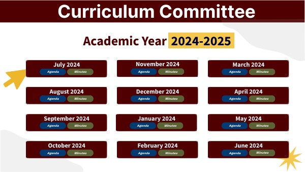 OAA Curriculum Committee Calendar 2024