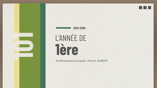 Présentation 1ère | Genially