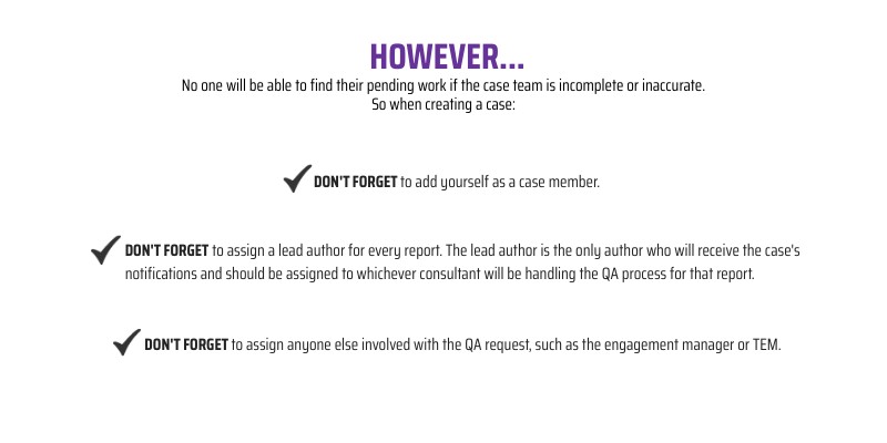 41. Case Team Reminder