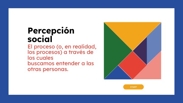 Presentación Percepción Social | Genially