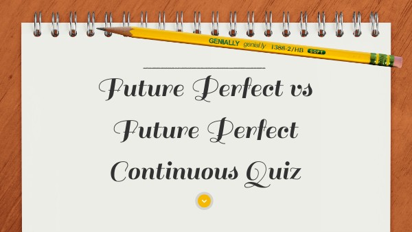 Quiz revise future perfect vs future perfect continuous | Genially