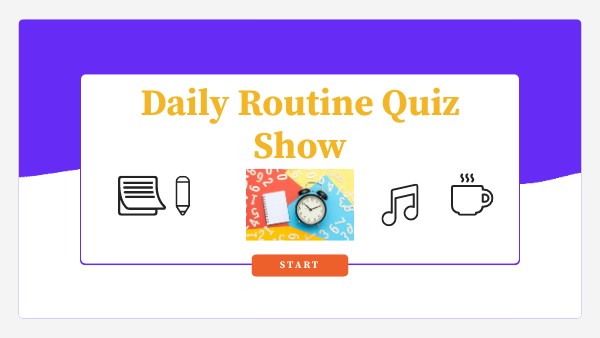 Daily Routine Quiz Show | Genially
