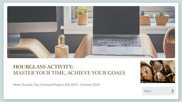 Pay It Forward: Hourglass Presentation | Genially