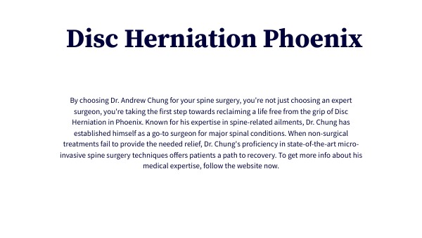 Disc Herniation Phoenix