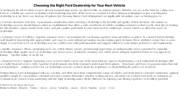 Murray Ford of Kingsland