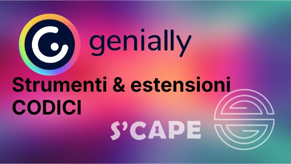 CODICI estensioni s'cape | Genially