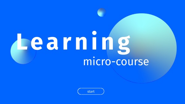 Learning micro-course | Genially
