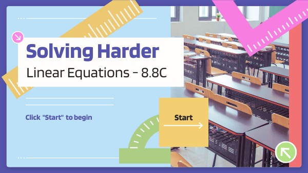 8.8C - Solving Harder Linear Equations | Genially