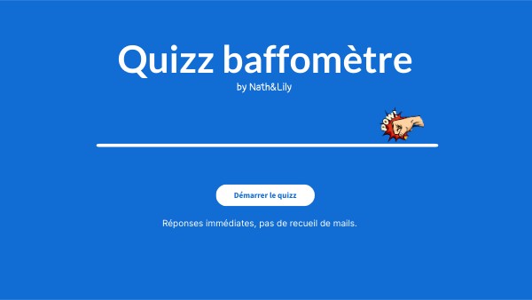 Quiz interactif basique