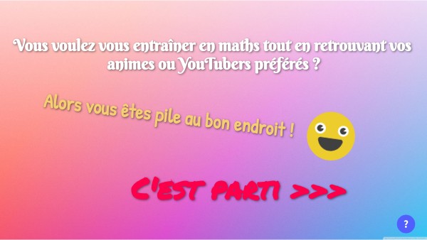 Les sujets de maths fun | Genially