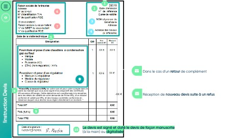 Instruction DEVIS | Genially