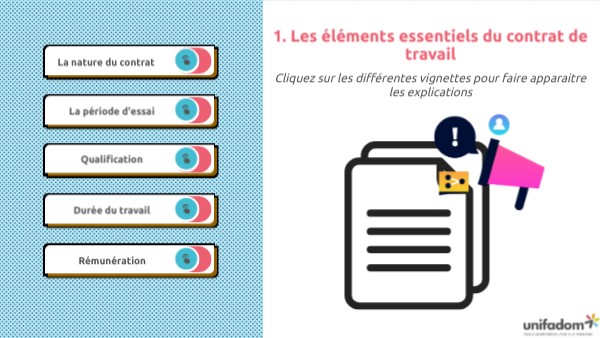 Les éléments essentiels du contrat de travail