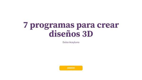 7 programas de figuras 3D