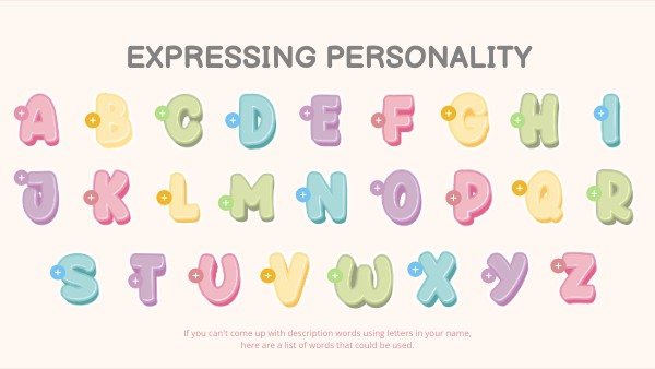 Expressing Personality