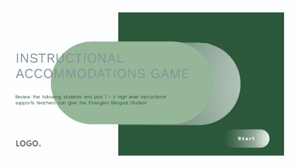Instructional Accommodations game | Genially