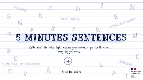 5 minutes sentences