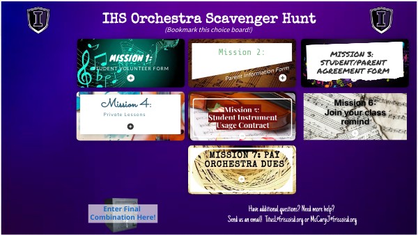 Orchestra Scavenger Hunt 2024