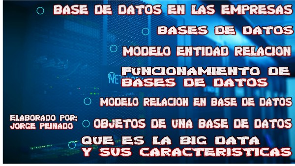 PRESENTACION BASE DE DATOS
