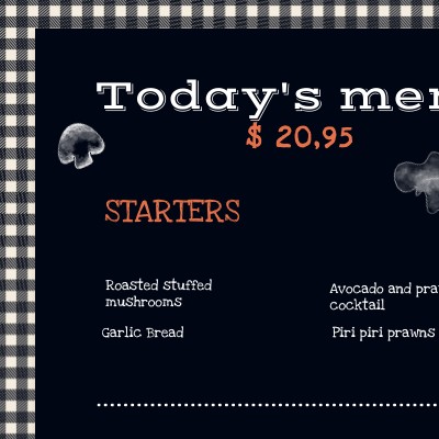 TODAY'S MENU INFO | Genially