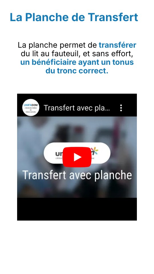 La planche de transfert