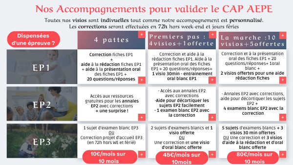 Tableau comparatif accompagnement Enjouer | Genially