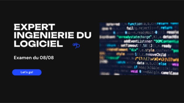 Expert ingénierie du logiciel | Genially